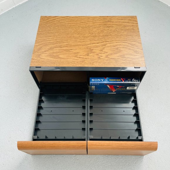 Vintage | Storage & Organization | Vintage 8s Vhs Video Cassette Wood ...
